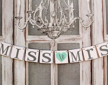 Popular items for miss to mrs sign on Etsy