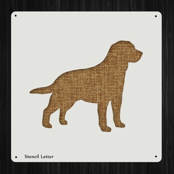 Labrador Retriever Dog Style 505 DIY Plastic Stencil Acrylic