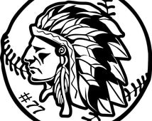 Port Clinton Redskins Softball Decal