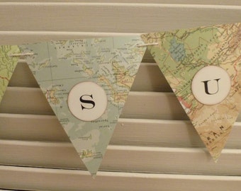 Map banner | Etsy