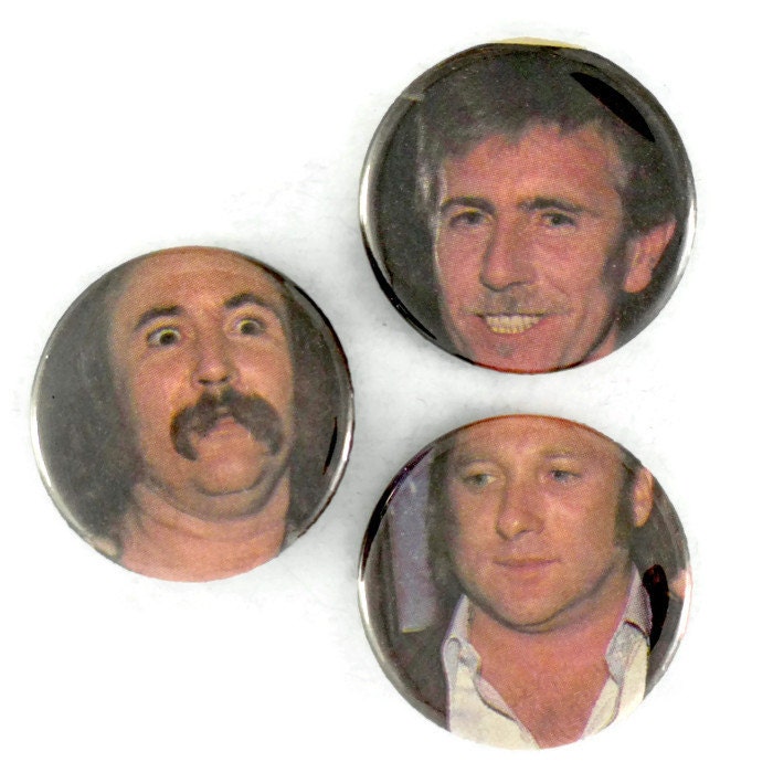 Crosby Stills and Nash PIN Set 3 Original rock music Pop Art Pinbacks ...