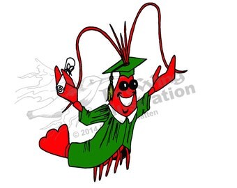 Graduation Crawfish Boil Graphic BLUE