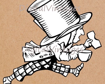 Mad hatter svg | Etsy