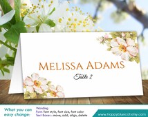 Unique spring place cards related items | Etsy