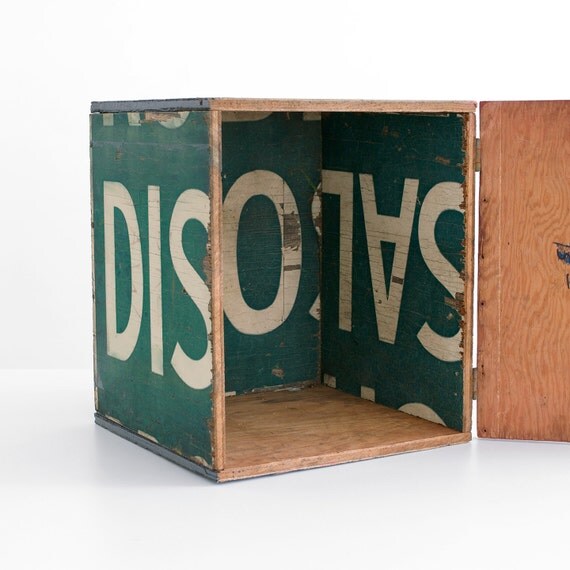 hand made box vintage box hand drawn box wooden by homeandhomme