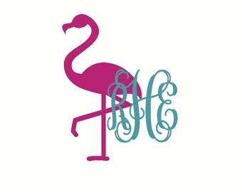 Flamingo wall decals | Etsy