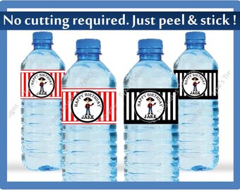 Custom Water Bottle Labels Personalized Water by LemonBells