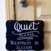 Spa/Quiet Chalkboard. Spa Sign. Quiet Sign. Treatment in