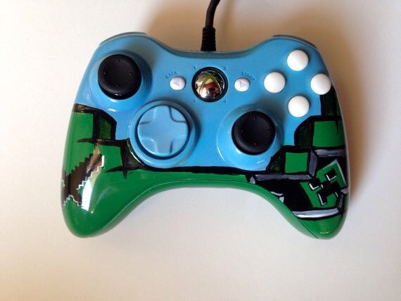 Items similar to Minecraft Painted Xbox 360 Controller on Etsy
