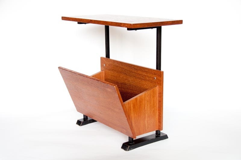 Mid Century Magazine Table, Vintage Magazine Rack, Teak Wood ...
