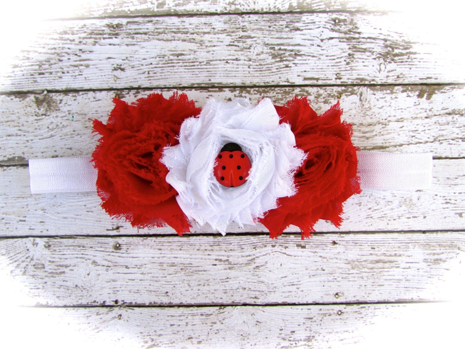 Ladybug Headband Headband Baby Ladybug Headband by KendallsKlozet