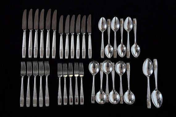 Elkington & Co 1950s silver plated flatware