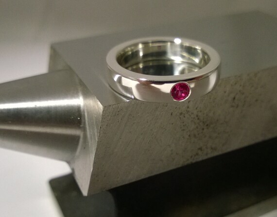 Sterling Silver Ruby Band Sterling Ruby Band Sterling