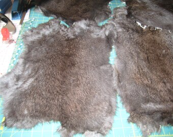 Popular items for rabbit fur pelt on Etsy
