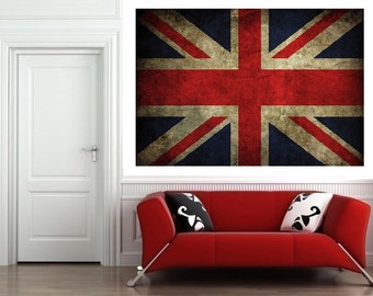 Union jack wall art | Etsy