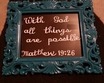Popular items for bible verse frame on Etsy