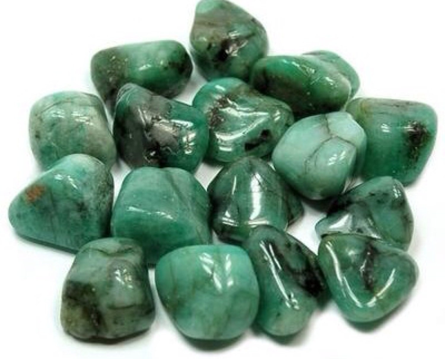 1 One EMERALD Tumbled Crystal Healing Stone 1 by TheWindingsShop