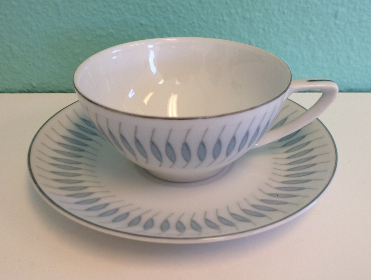 Beautiful Teacup & Saucer Set “Tempo” by Contour China – Tea For Two ...