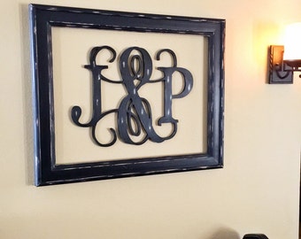 Wooden Monogram Wall Hanging Initials by TheMonogramCompanySE