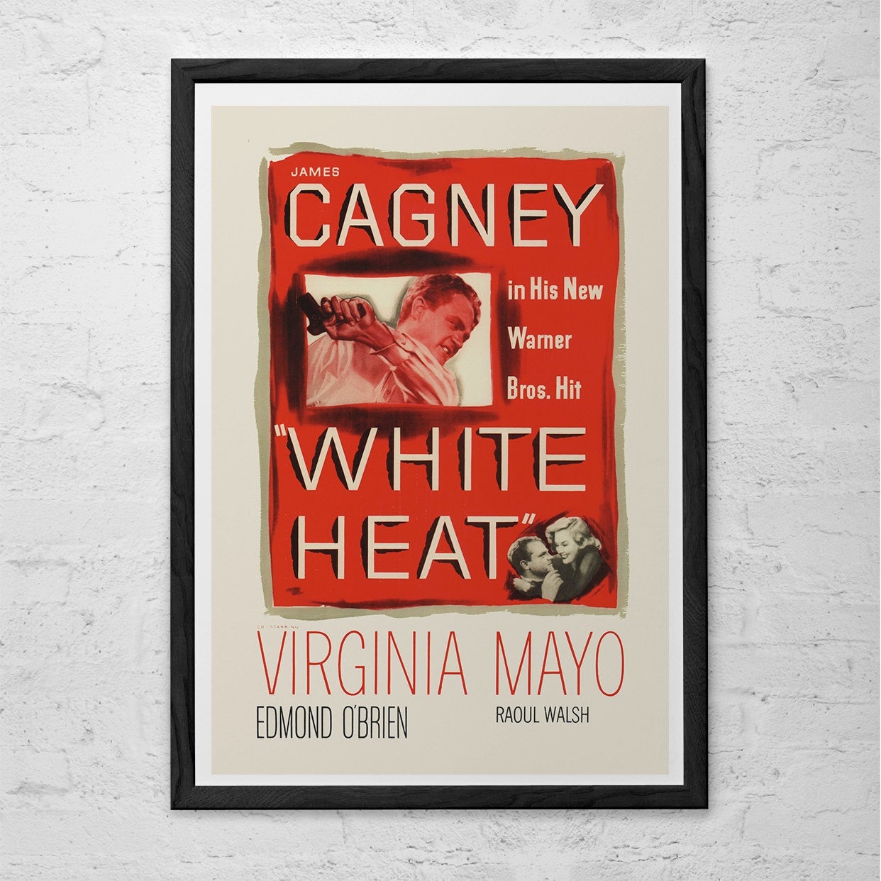 WHITE HEAT Movie Poster CAGNEY Movie Poster High Quality