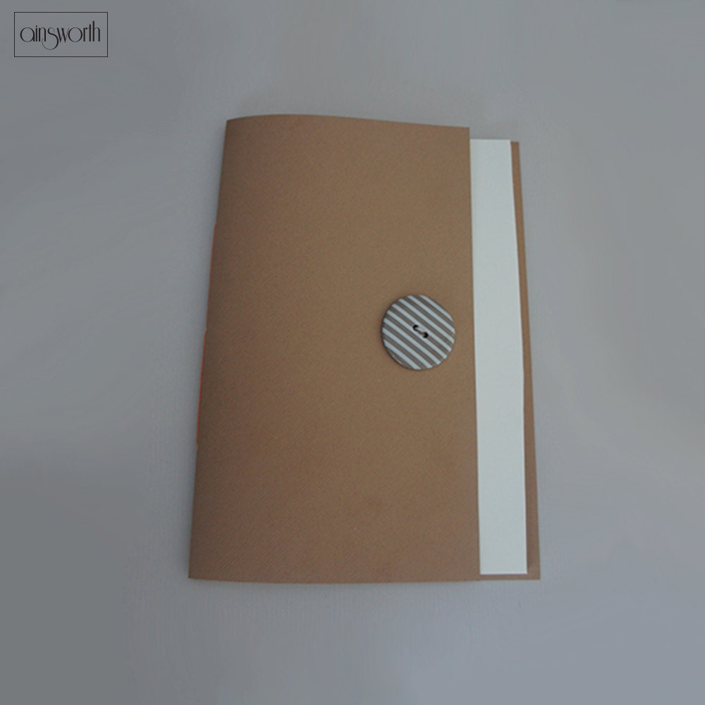 Natural Handmade Notebook by StudioAinsworth on Etsy