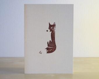 Fox stamp | Etsy