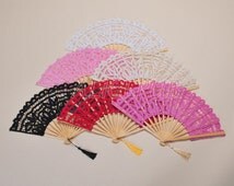Popular items for lace hand fan on Etsy