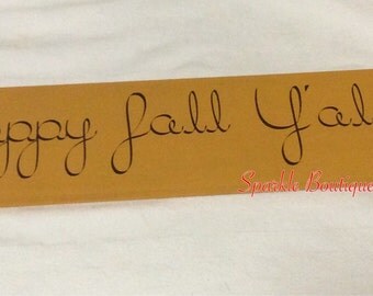 Items similar to Happy Fall Y'all PRINTABLE. Customized Fall Decor ...
