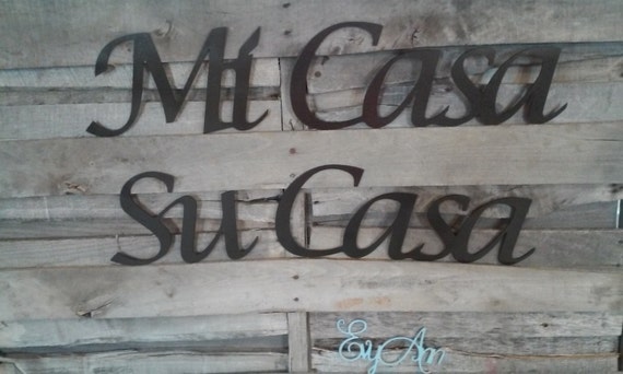 Mi Casa Su Casa Sign House Sign My House Your by EvyAnnDesigns