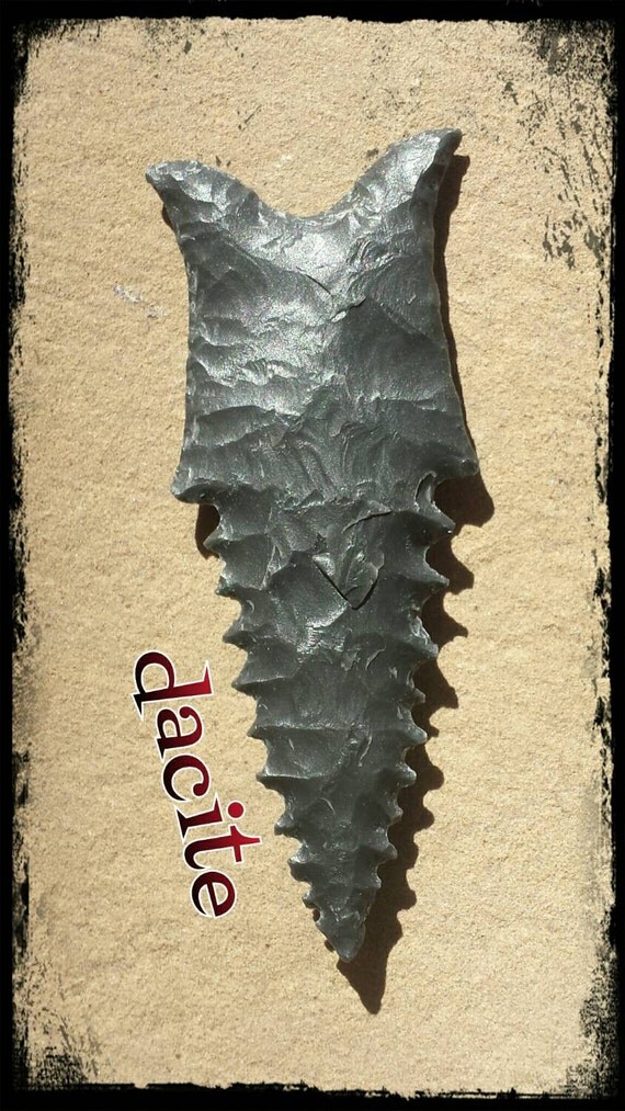 3 handmade Dacite spear / arrowhead by ArrowheadsbyMatt on Etsy