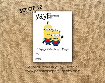 Minion valentine | Etsy