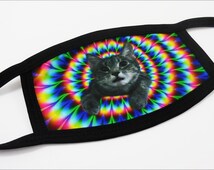 Unique cat face mask related items | Etsy