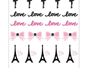 Eiffel tower tags | Etsy