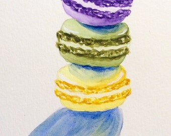 Macaron illustration | Etsy
