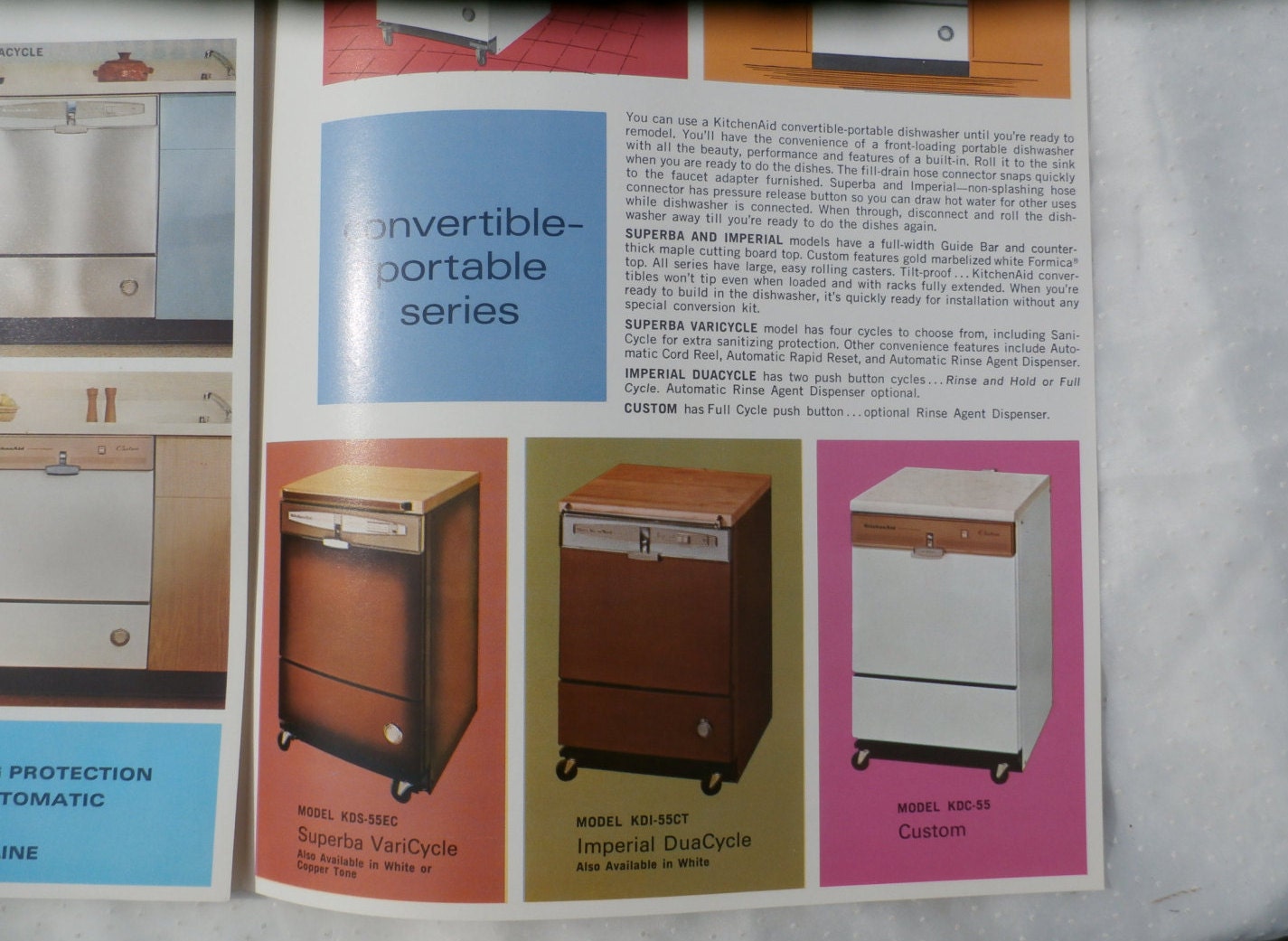 KitchenAid Dishwashers 1960s Advertising Brochure Kitchen Aid