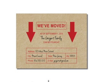 Address file box | Etsy