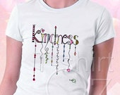 Items similar to Kindness Zentangle T-shirt, Dangles on Etsy