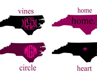 North carolina decal | Etsy