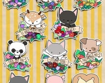 Popular items for hand cut stickers on Etsy