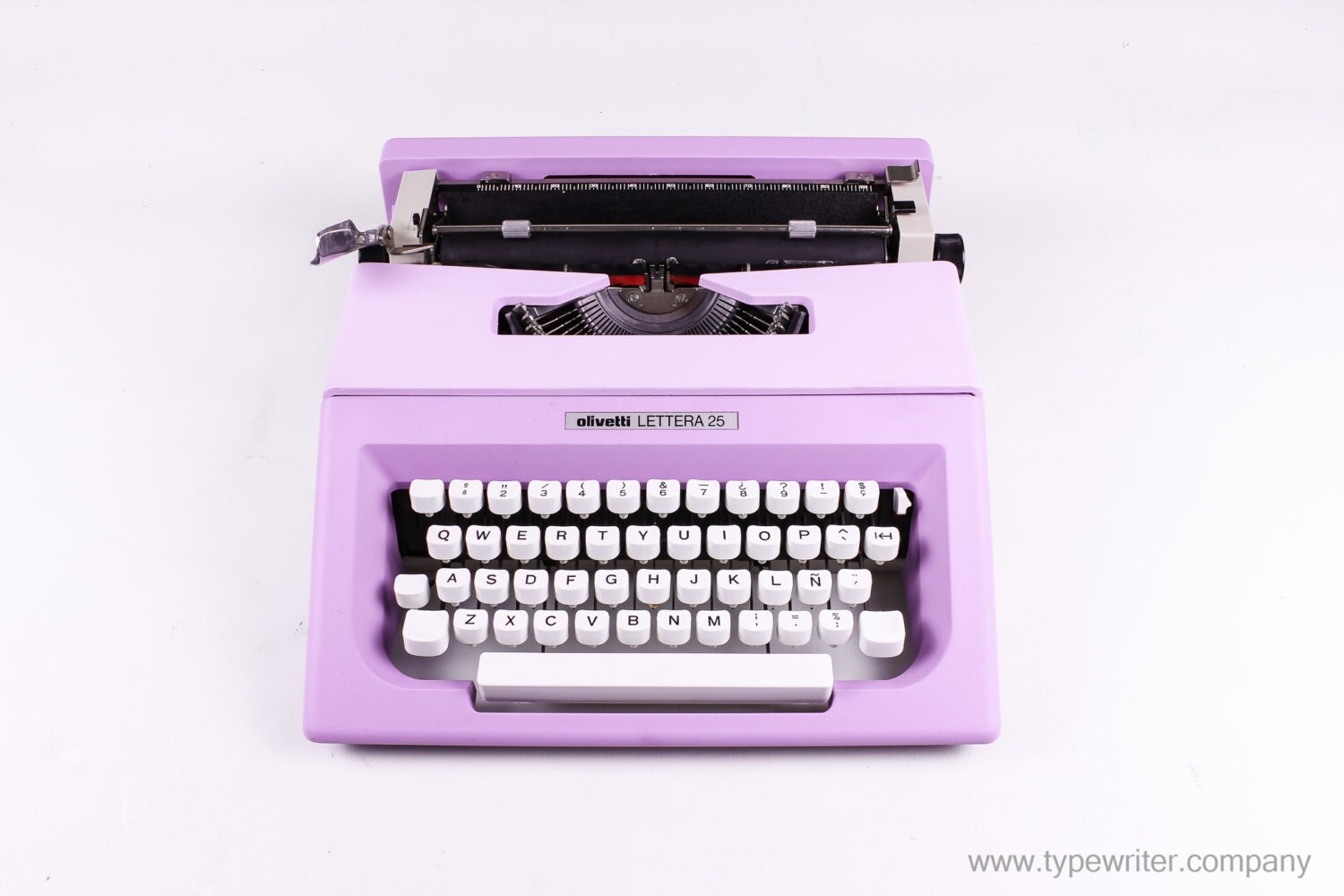 Lettera 25 – lilac vintage typewriter – working typewriter – 1970s ...