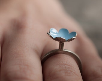 Forget me not ring | Etsy