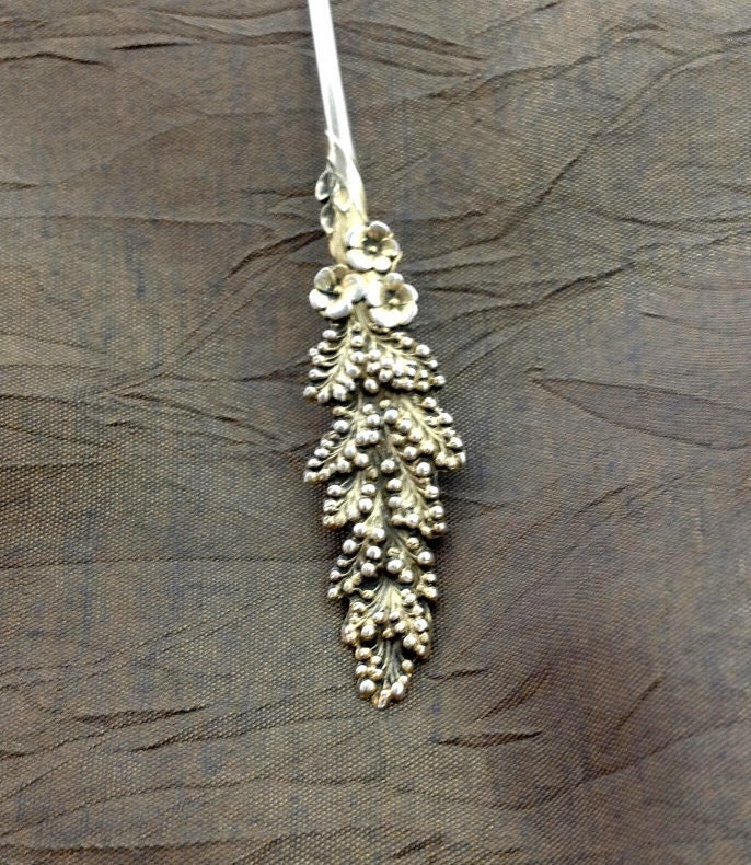 Sterling Silver Tea Spoon Beautiful Wheat handle Excellent condition ...