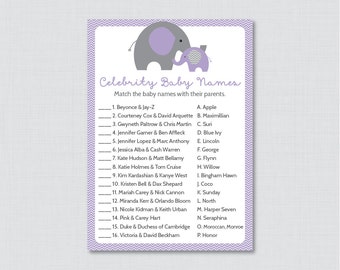 Celebrity Baby Shower Game Printable Celebrity by ShowerThatBaby