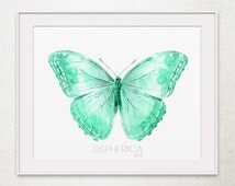 Popular items for mint green butterfly on Etsy