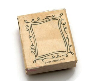 Frame rubber stamp | Etsy