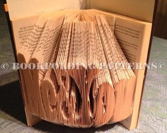 Read word book folding pattern by BOOKFOLDINGPATTERNS on Etsy