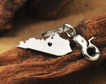 Kentucky keychain | Etsy