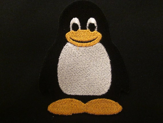 penguin patch iron on patch by BalkisBoutique | Etsy