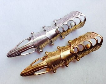 Armor,Retro,Rock,Punk, Cool,Long Full Finger,Meta,Zinc Alloy Rings ...