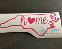 Popular items for north carolina decal on Etsy
